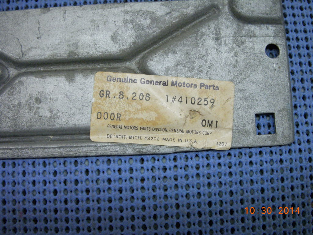1965 - 1973 GM Fuel Tank Filler Door With Hinge and Spring NOS # 410259 ...