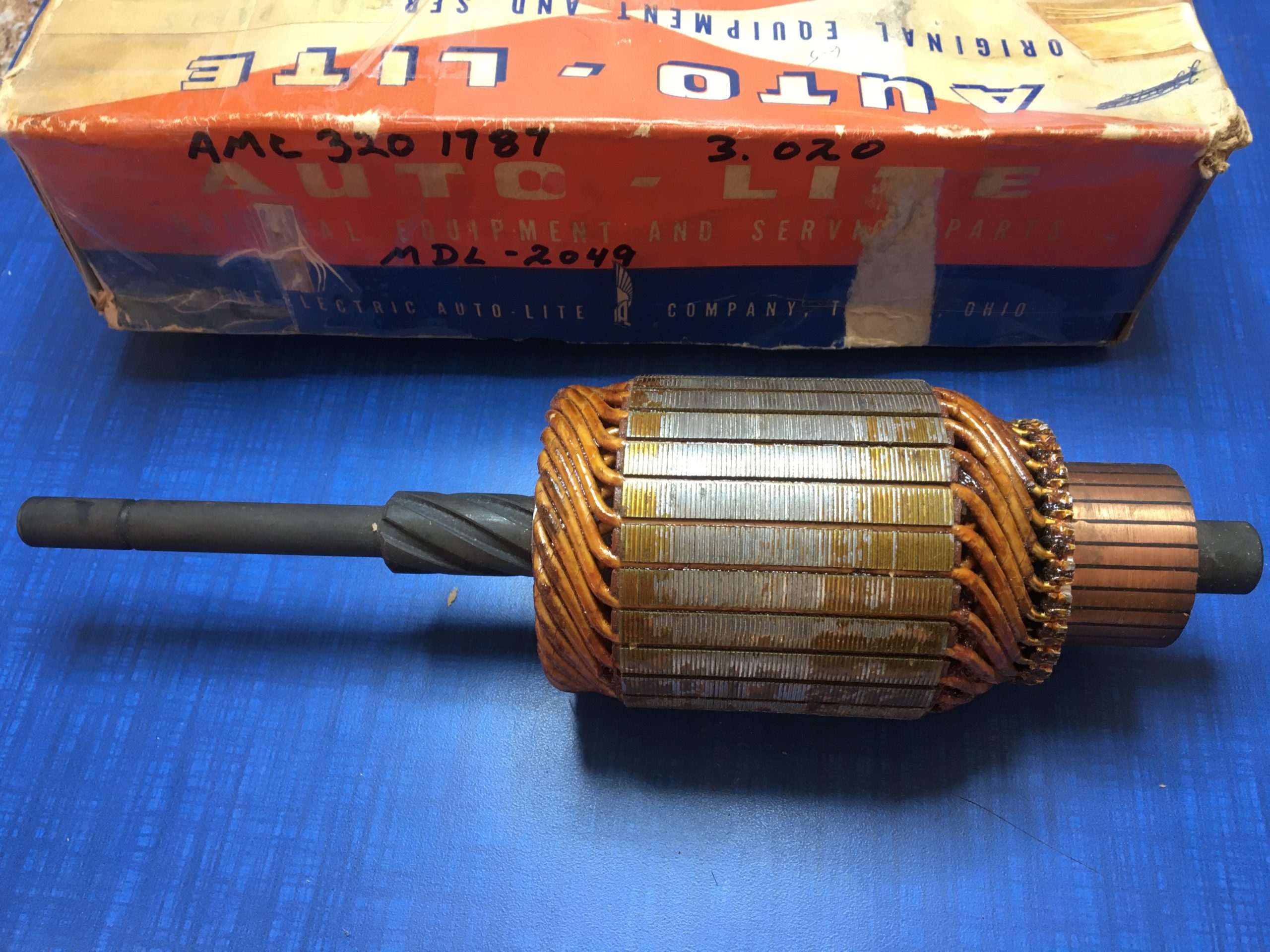 1961 - 1962 AMC NOS Starter Motor Armature AMC # 3201787 - Oldsmobile ...