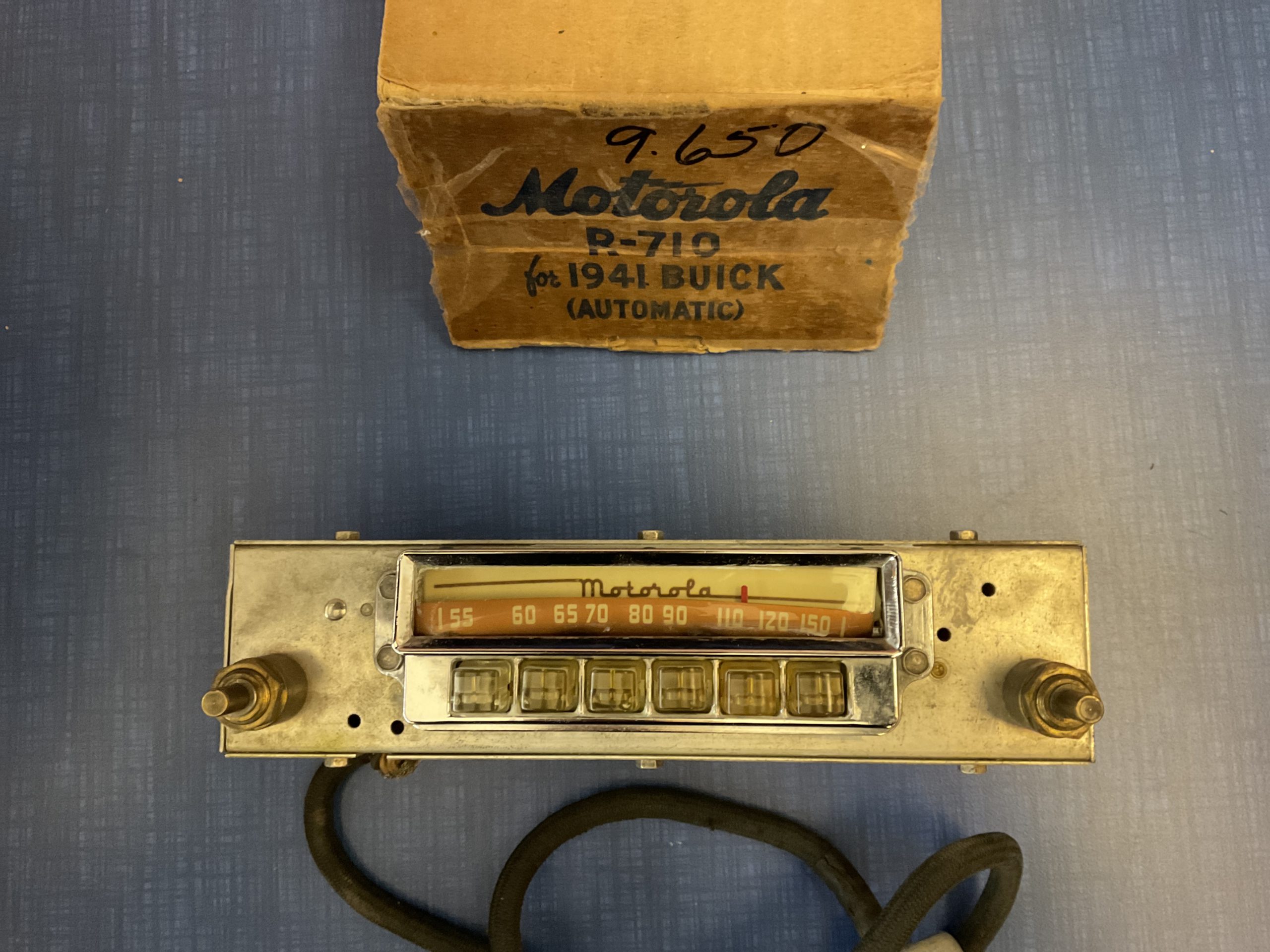 1941 Buick NOS Motorola Radio Control Head Mototola # R-710 ...